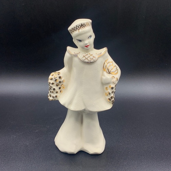 Vintage | Accents | Vintage Ceramic Asian Ooak Replacement White Gold ...